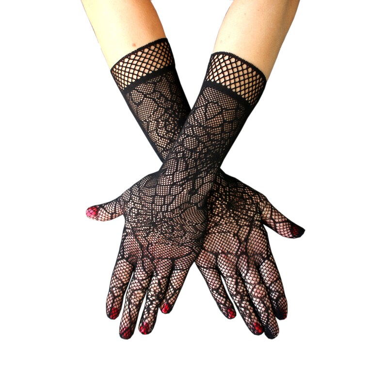 Fishnet Gloves - Etsy