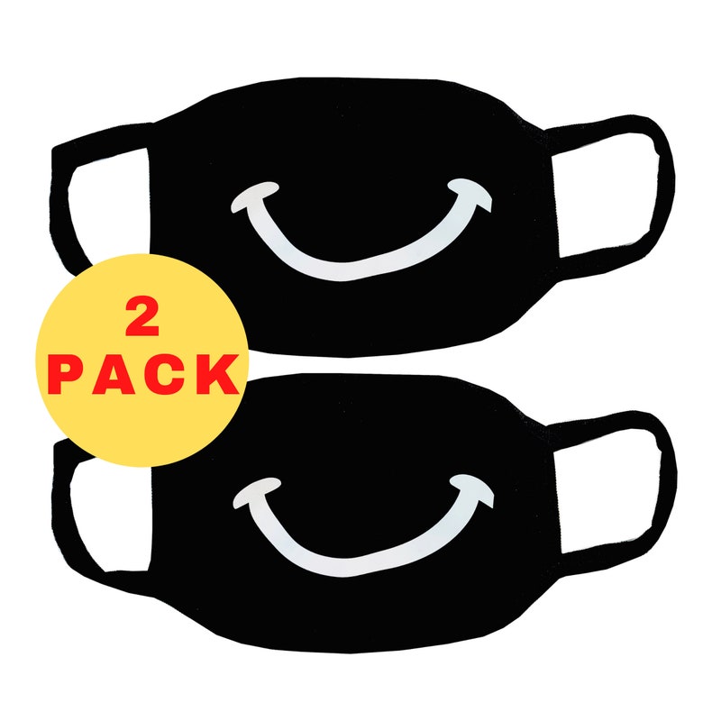 Smiling Face Mask - Etsy