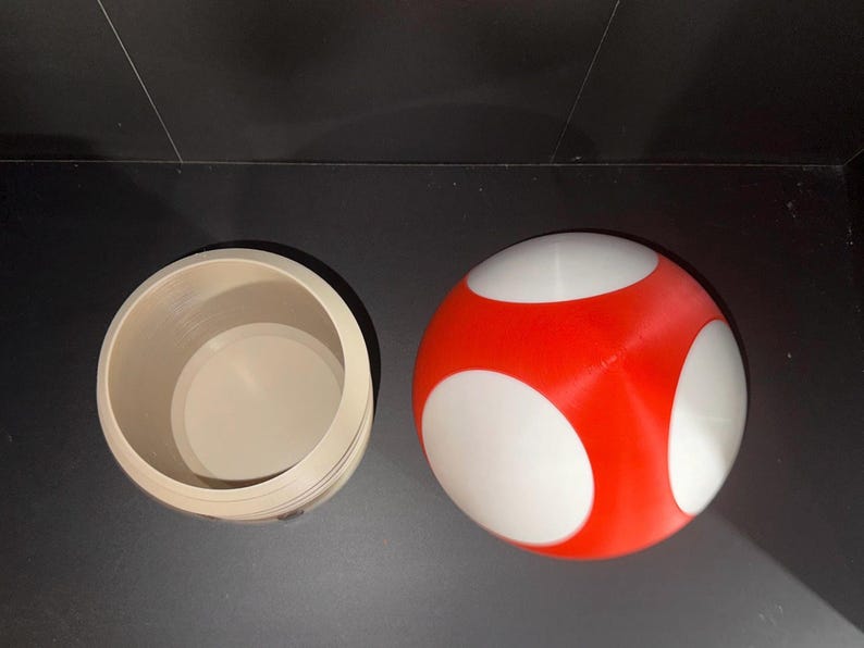 Medium Mario Inspired Mushroom Container - Etsy