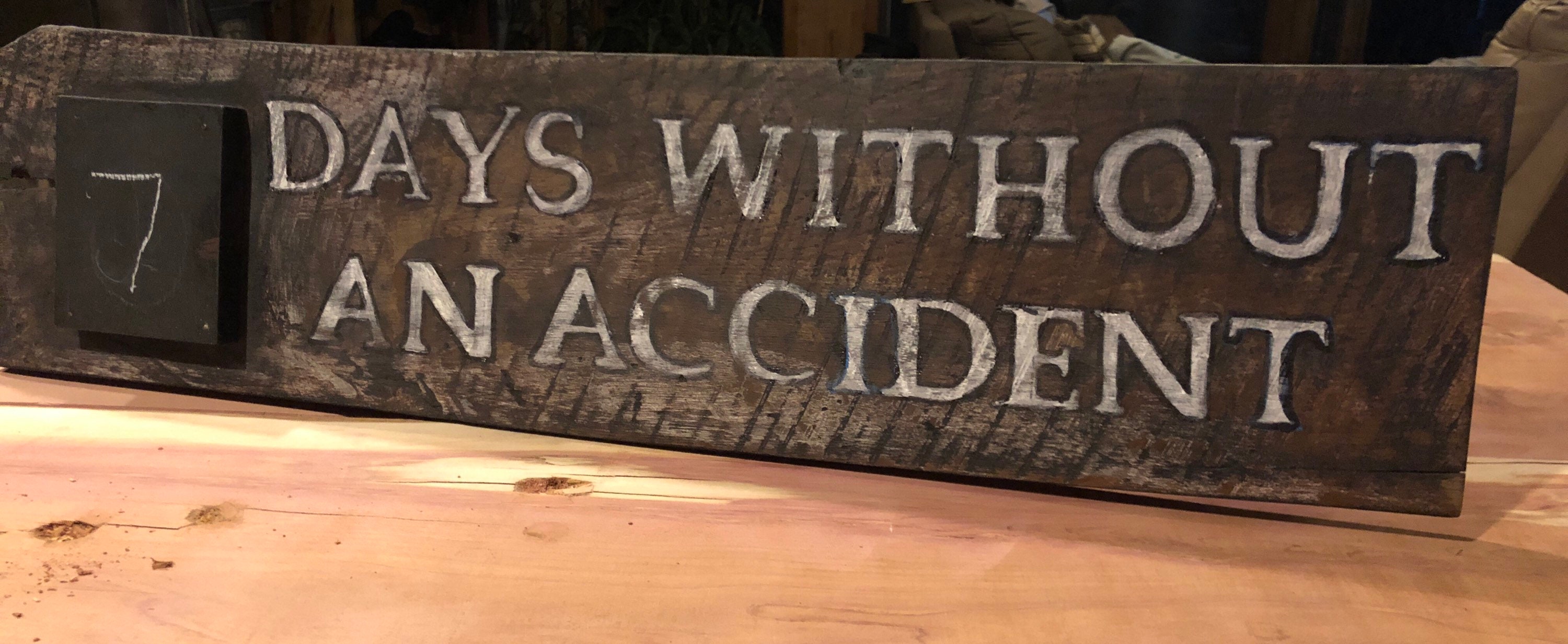Warning SignsDays Without An Accident Sign-Warning | Etsy