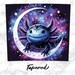 Axolotl Tumbler PNG Wrap, Celestial Night Sky Axolotl, Mystical Moon ...