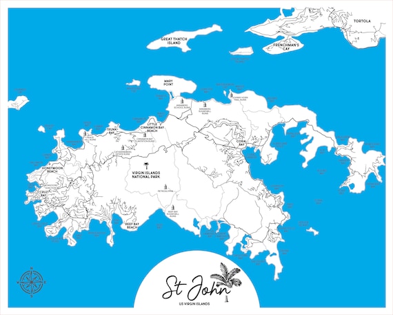 St John Usvi Map
