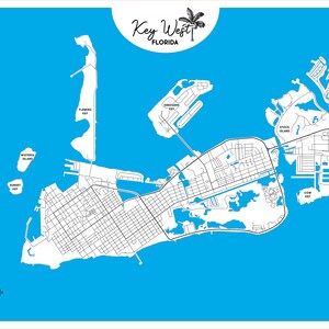Key West SVG, Florida Keys SVG, Key West Map File, Laser Map, Laser ...