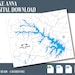 Lake Anna Map File, Lake Anna SVG, Instant Download, Laser File, Lake ...