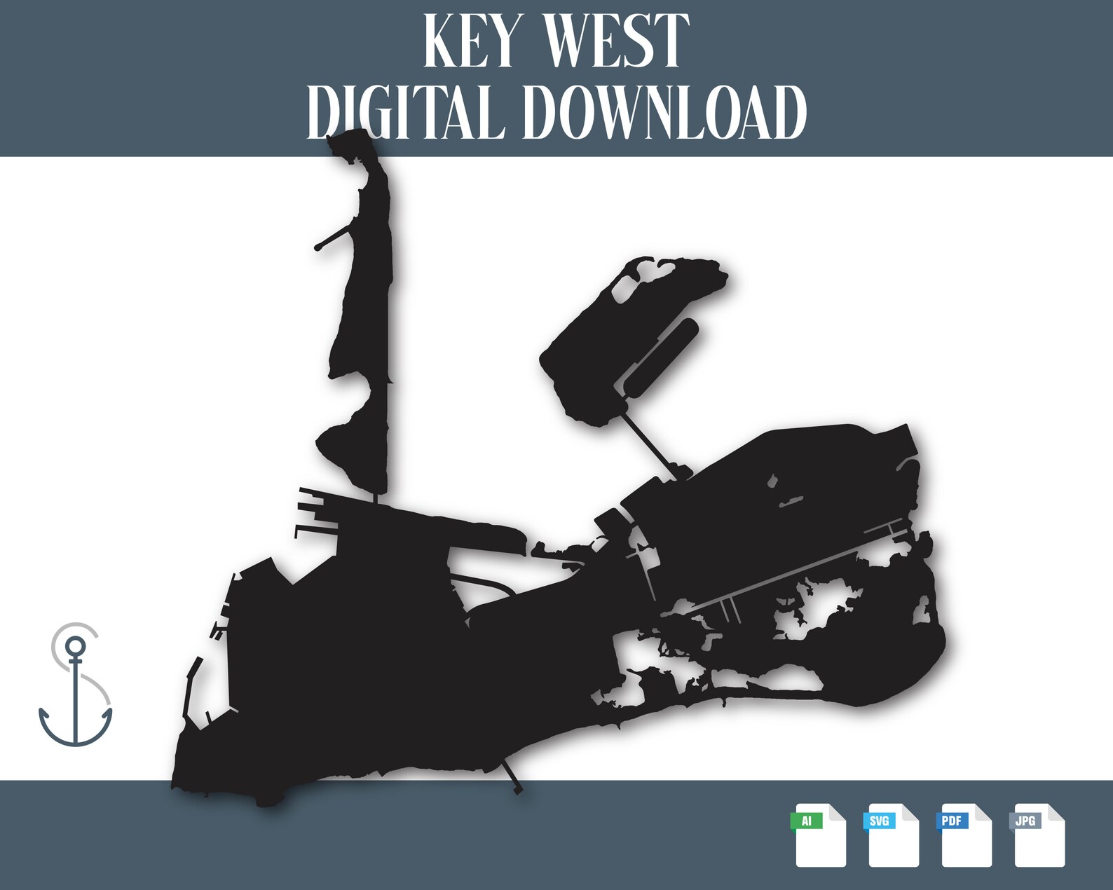 Key West Outline SVG, Key West Svg, Florida Keys Svg, Keys SVG, Laser ...