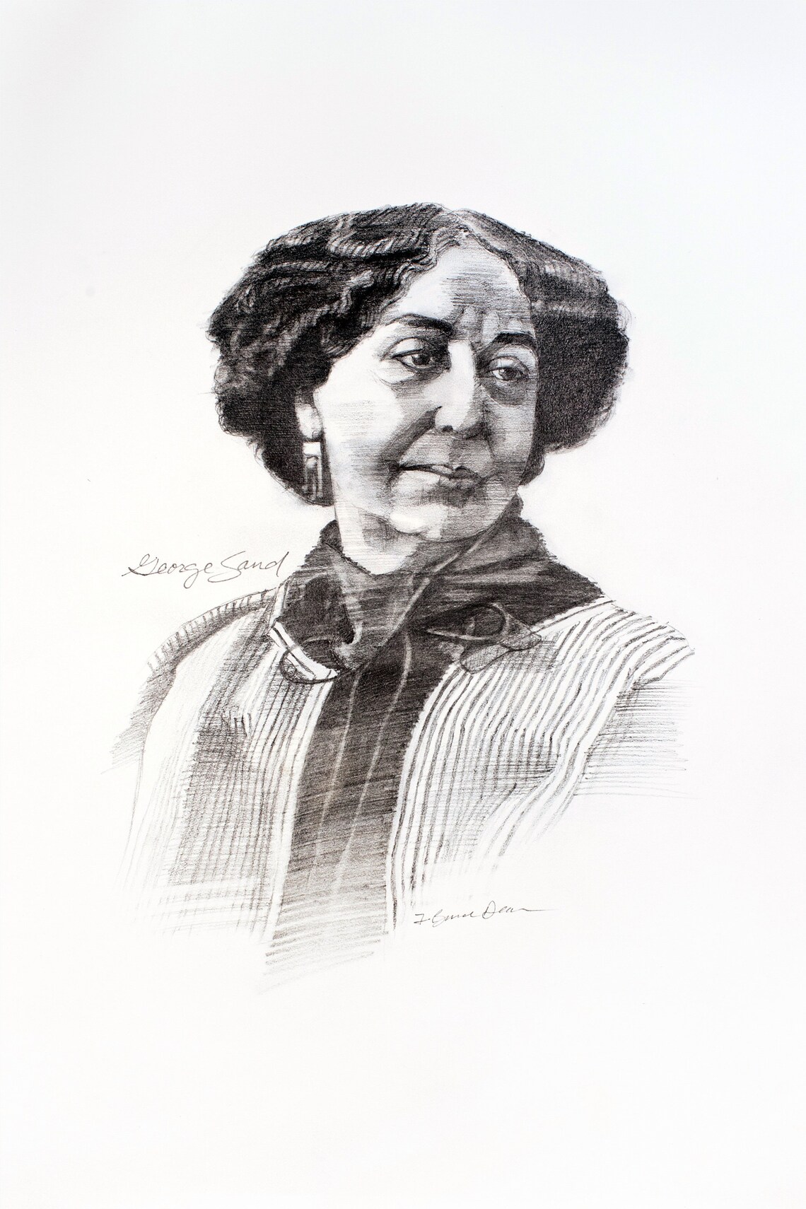 George Sand Portrait, Fine Art, Digital Print - Etsy