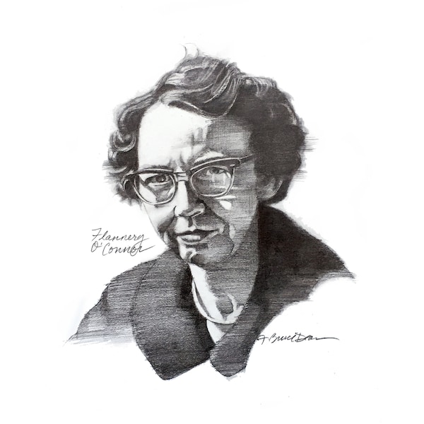 Flannery Oconnor Art - Etsy