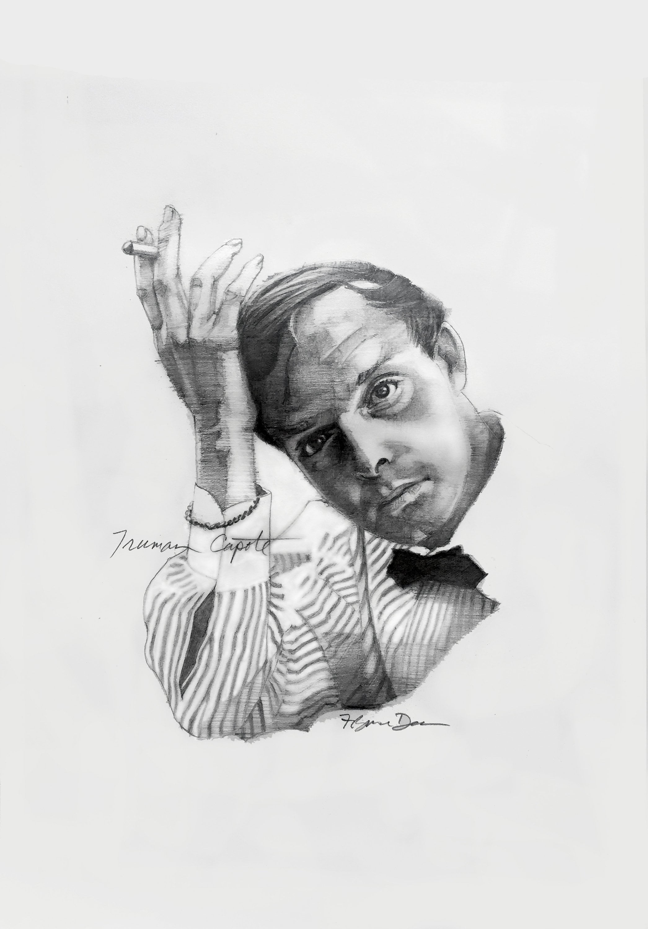 Truman Capote Portrait, Fine Art, Digital Print - Etsy Denmark