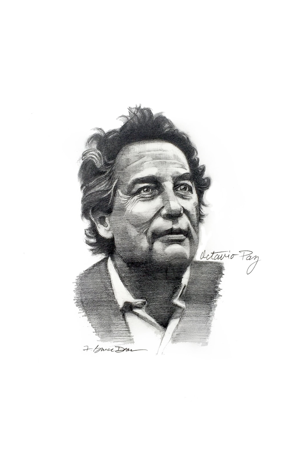 Octavio Paz Portrait, Fine Art, Digital Print - Etsy