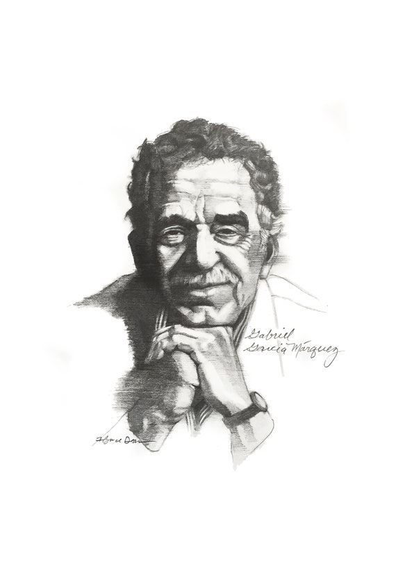 Gabriel Garcia Marquez Portrait Fine Art Digital Print - Etsy