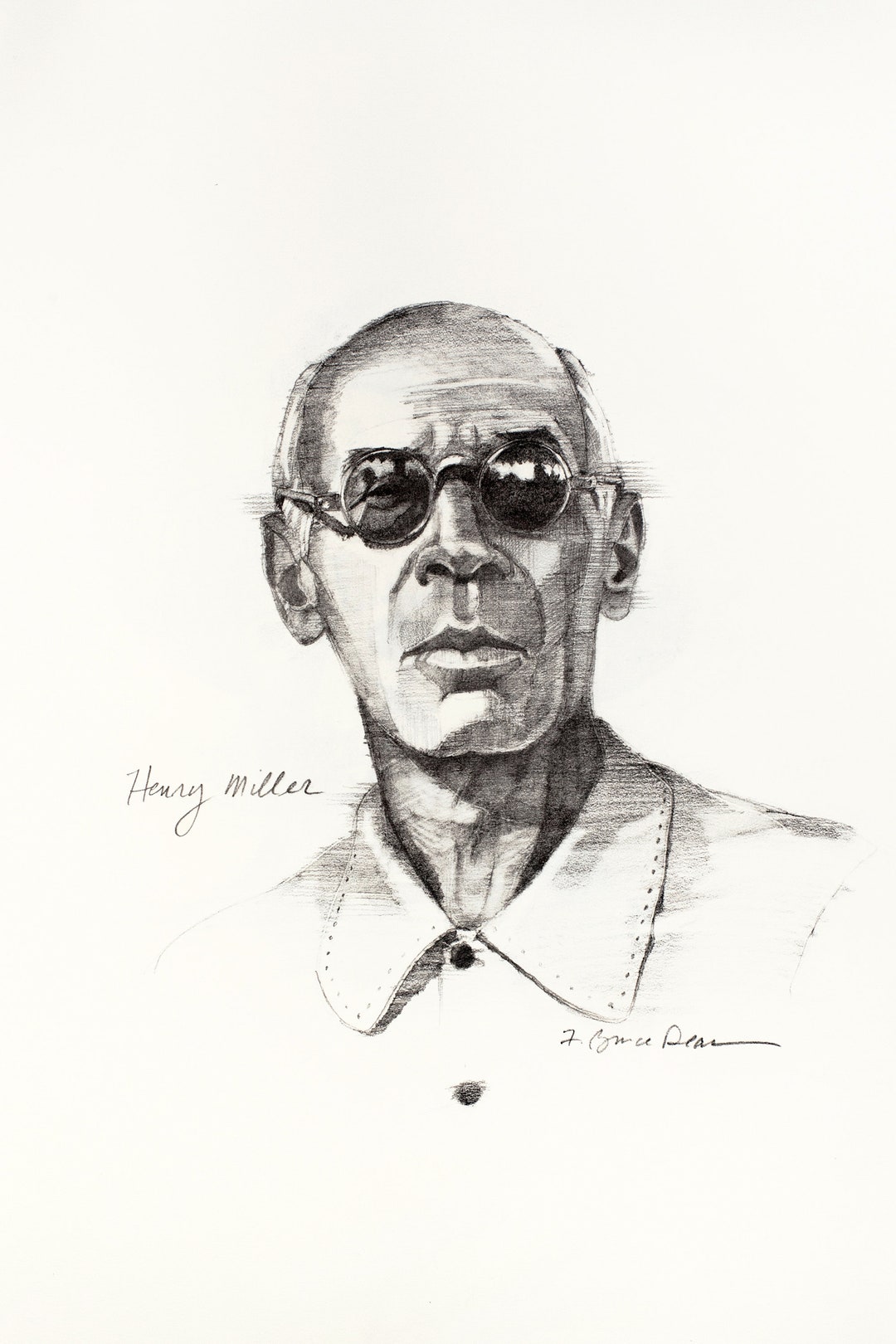 Henry Miller Portrait, Fineart, Digital Print - Etsy
