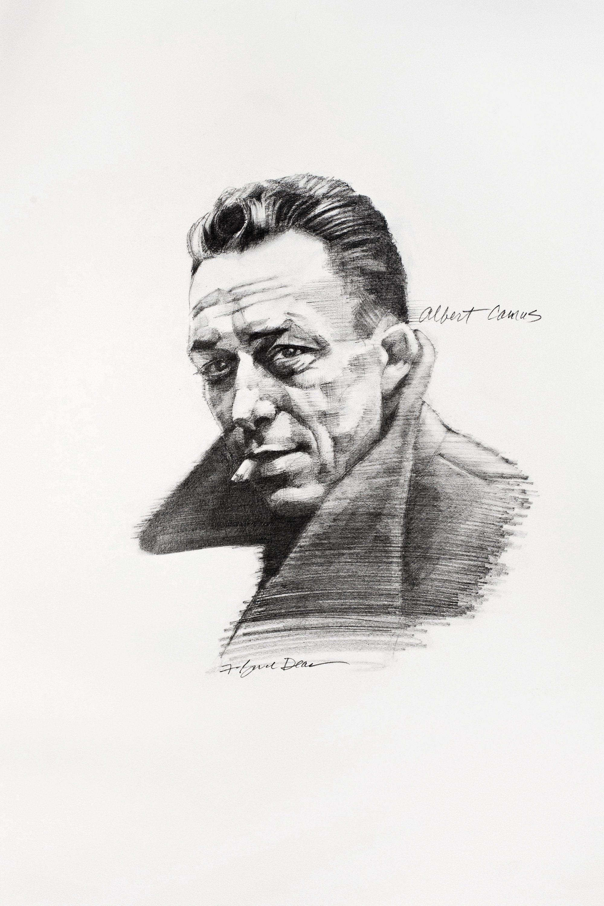 Albert Camus Portrait, Fine Art Digital Print - Etsy