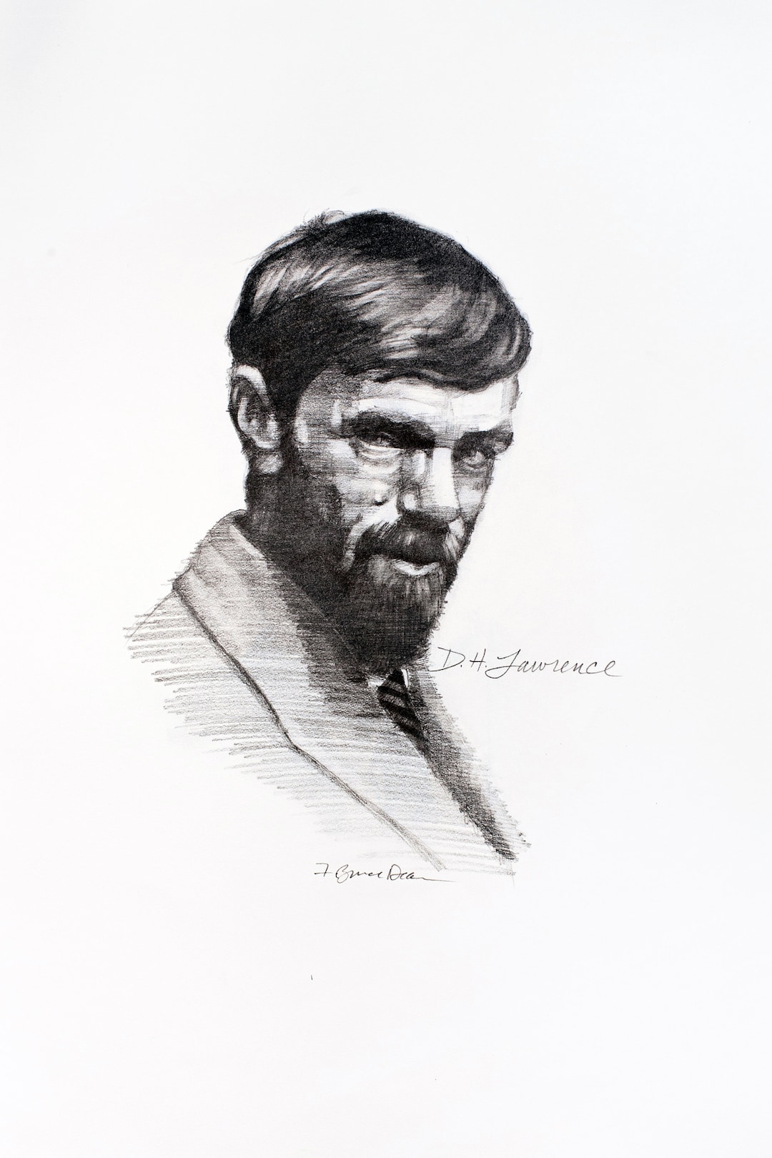 D.H. Lawrence Portrait. Fine Art, Digital Print - Etsy
