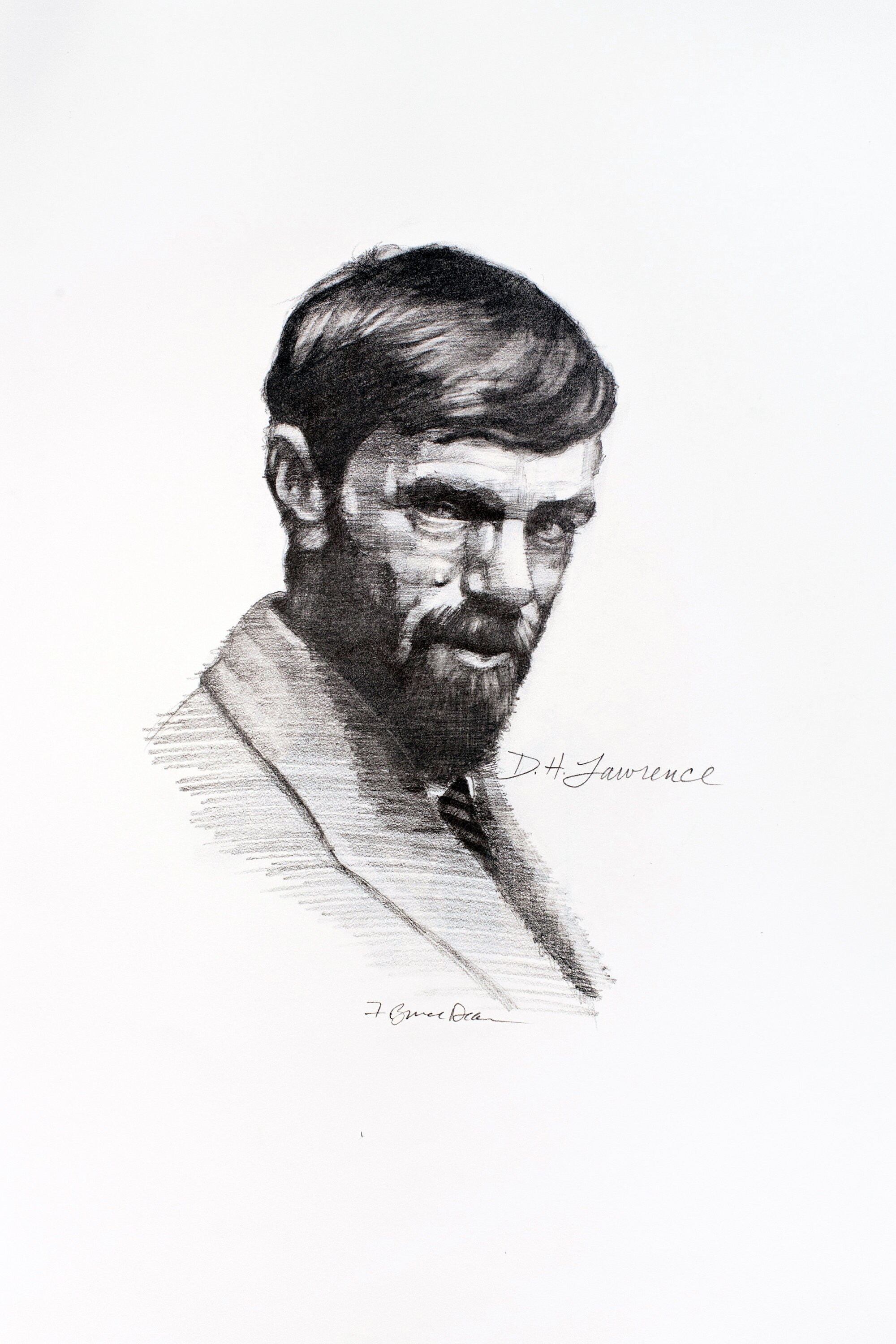 D.H. Lawrence Portrait. Fine Art, Digital Print - Etsy