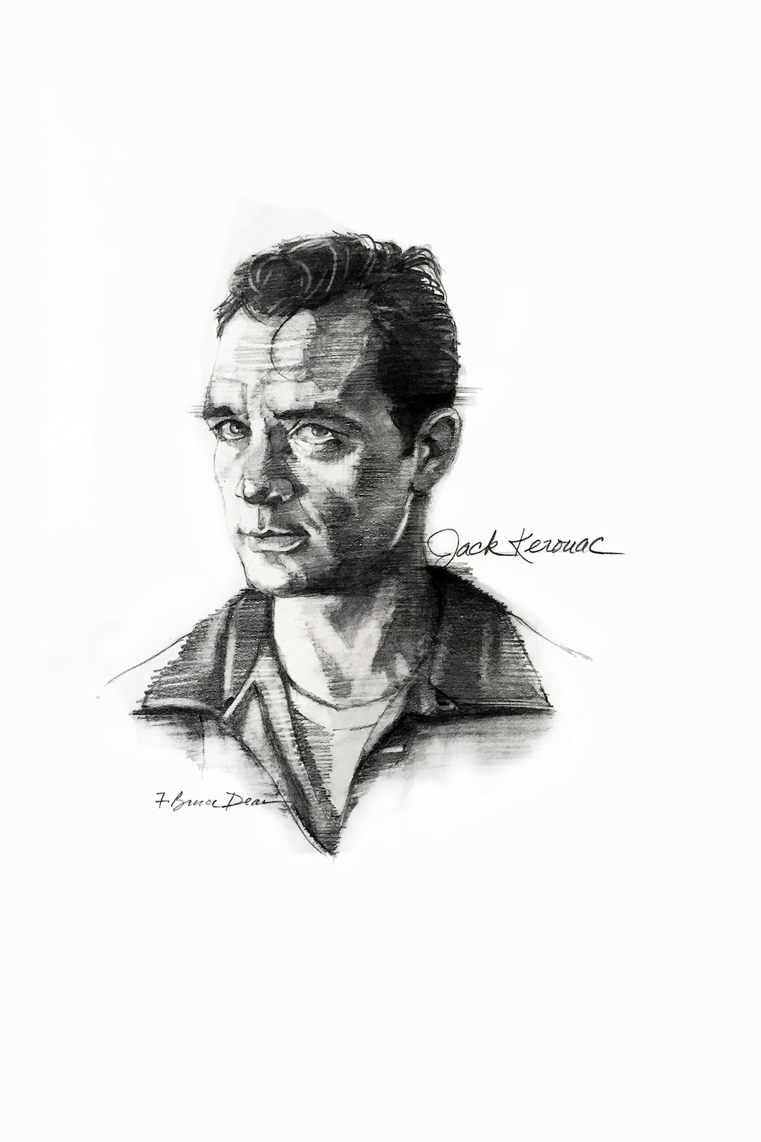 Jack Kerouac Portrait, Fine Art, Digital Print - Etsy