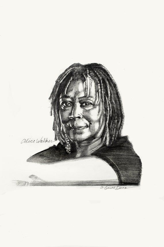 Alice Walker Portrait Fine Art Digital Print | Etsy