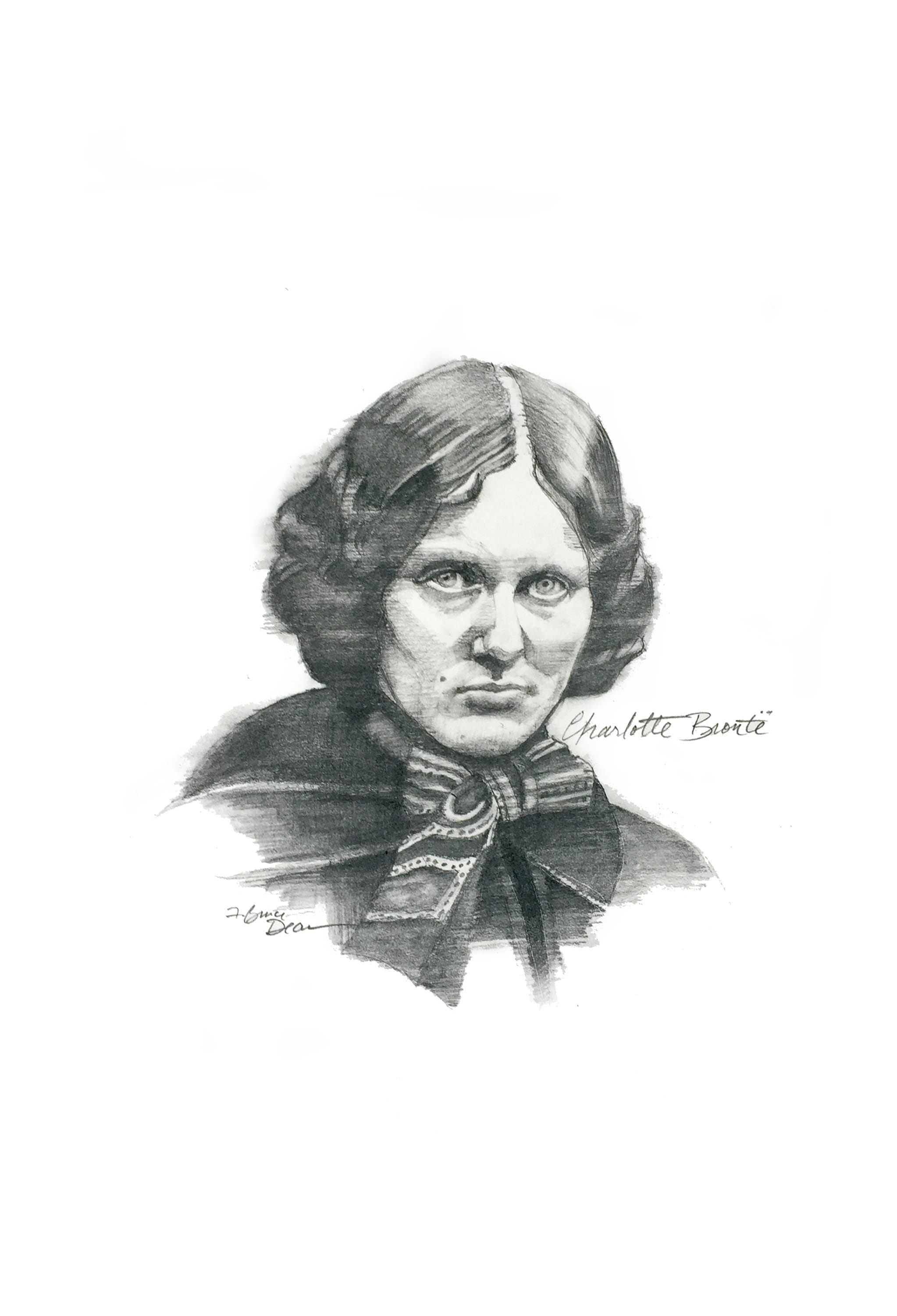 Charlotte Bronte Portrait, Fine Art, Digital Print - Etsy