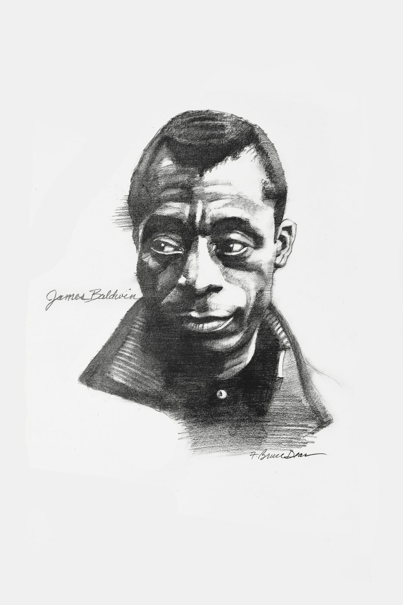 James Baldwin Portrait, Fine Art, Digital Print - Etsy