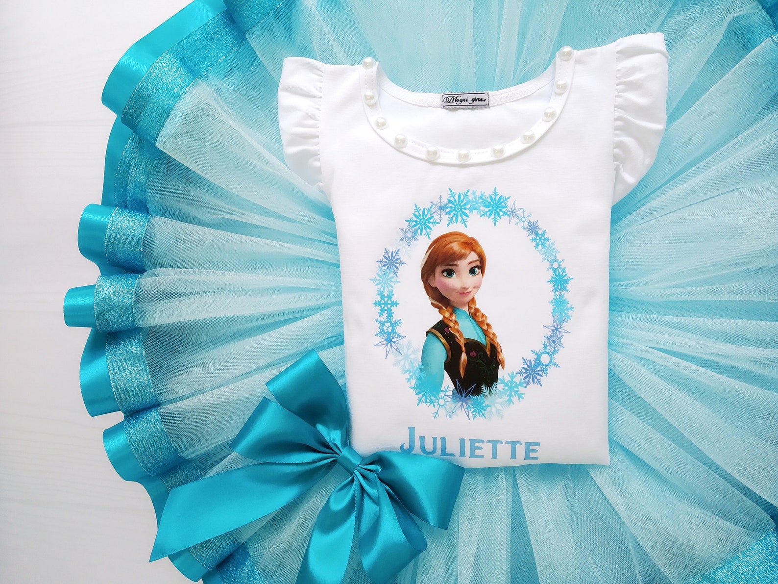 Princess Tutu Set Personalized Dress Ble Toddler Girl - Etsy