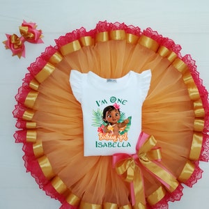 I Am One Tulle 1st Birthday Tutu Set Sweet Cartoon Print - Etsy