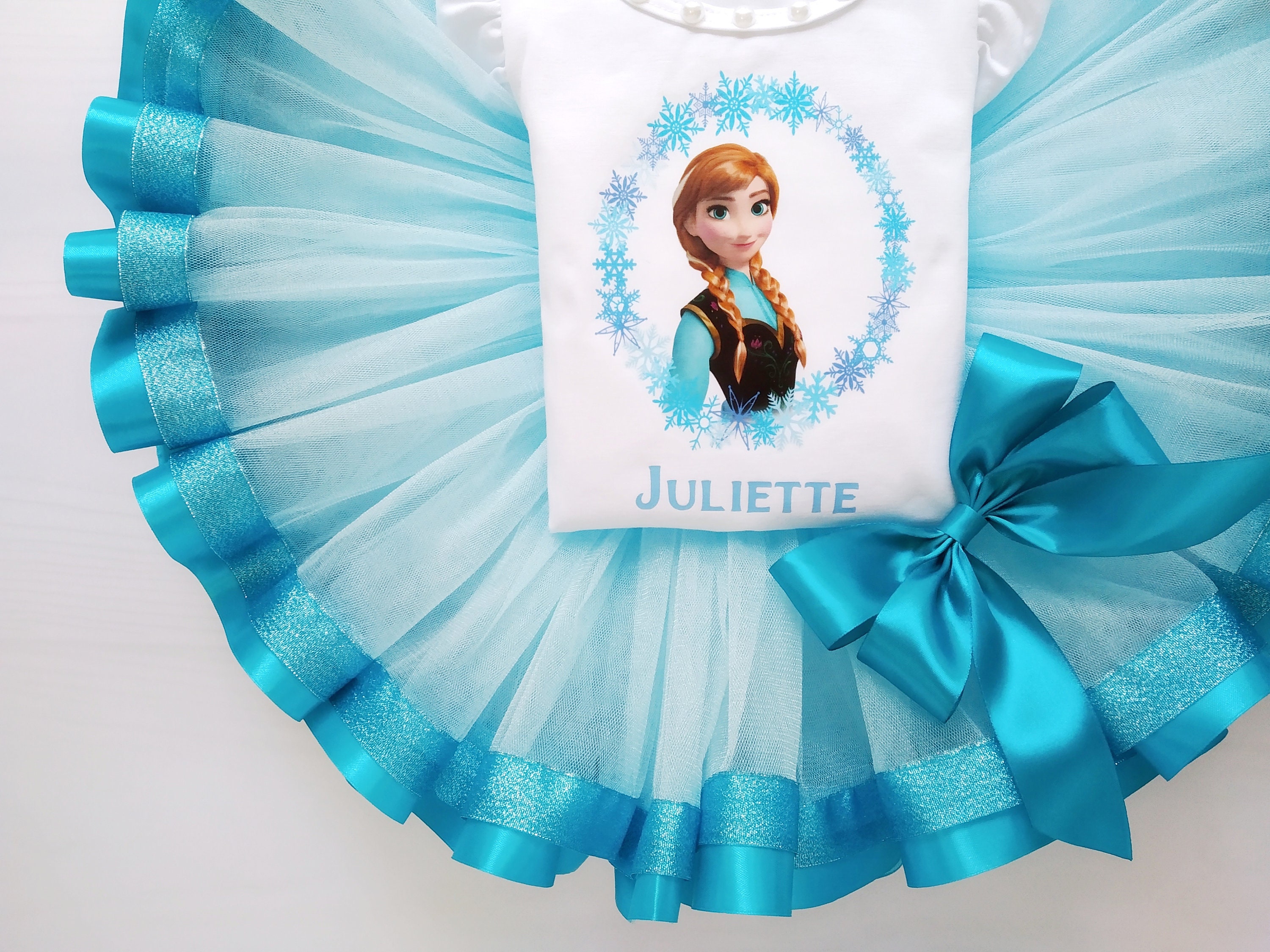 Princess Tutu Set Personalized Dress Ble Toddler Girl - Etsy