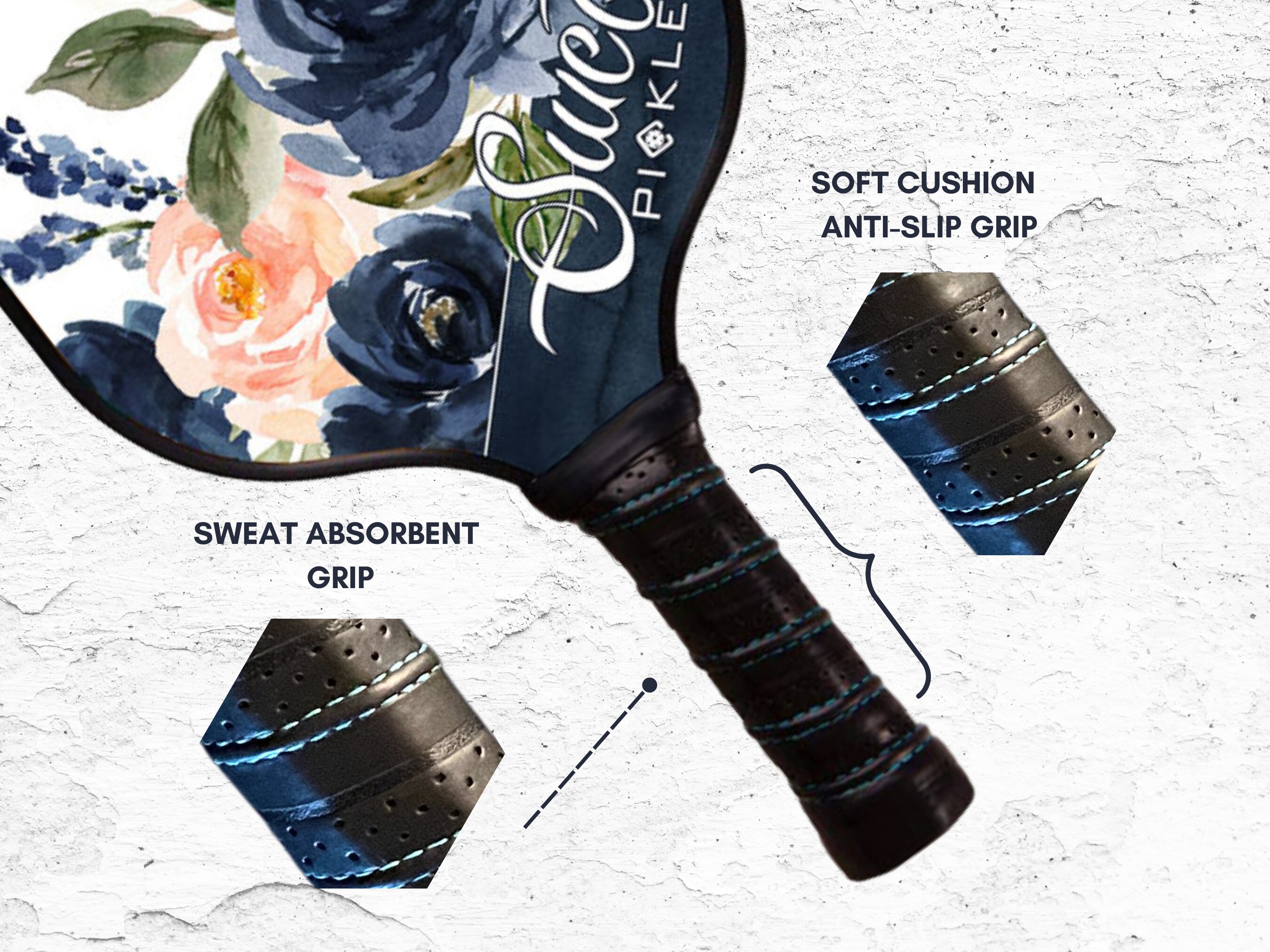 Sweet Pickle Sunset Beach & Garden Rose Lightweight Pickleball Paddle ...