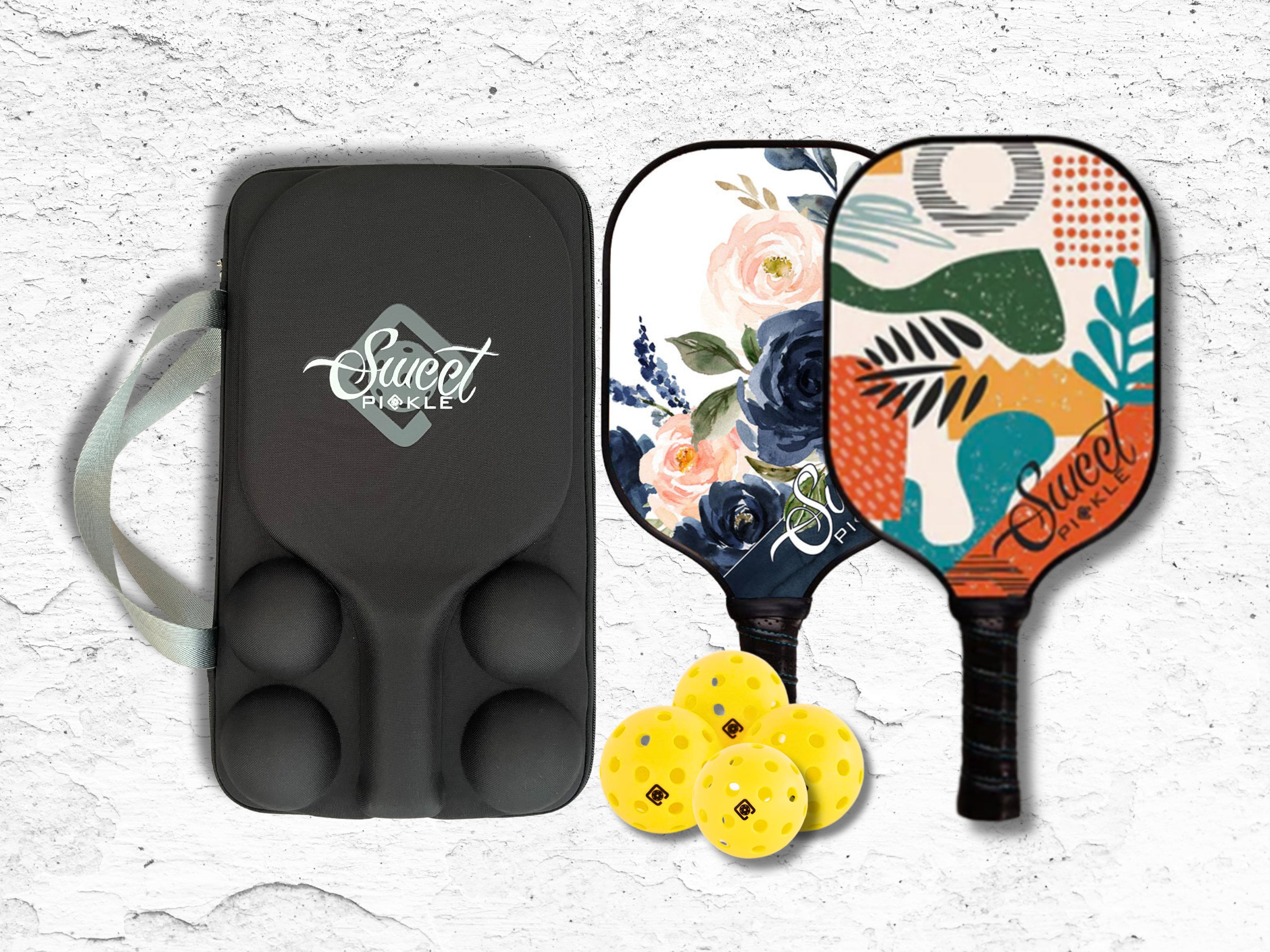 Sweet Pickle Sunset Beach & Garden Rose Lightweight Pickleball Paddle ...