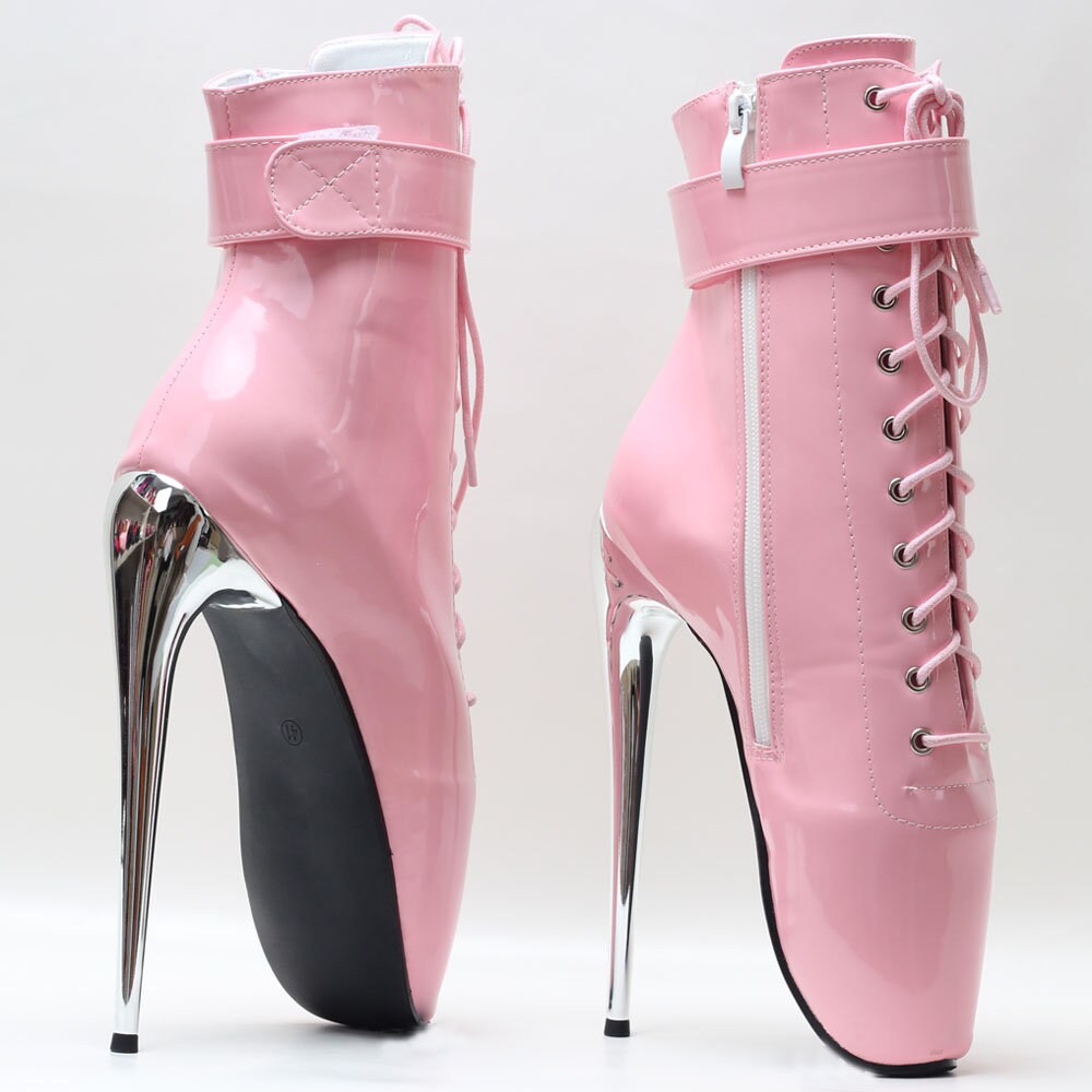 Fetish Latex Wang Sexy BDSM Bondage Domination Queen Imprisonment High Heel Boots Patent Leather ...