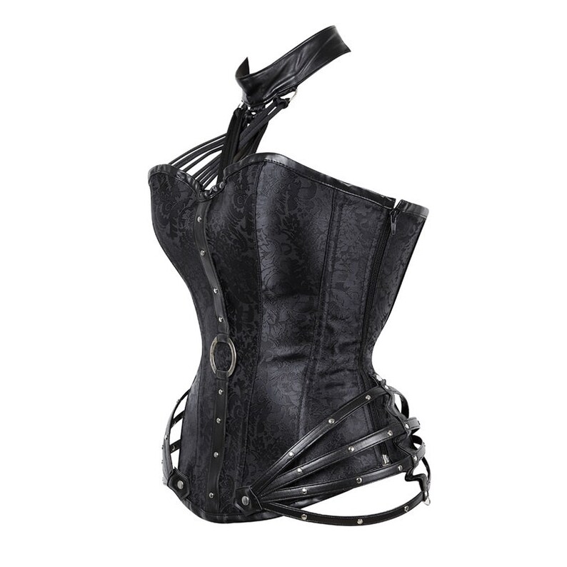 Fetish Latex Wang Sexy Bdsm Bondage Domination Queen Imprisonment Belted Waistcoatcorset