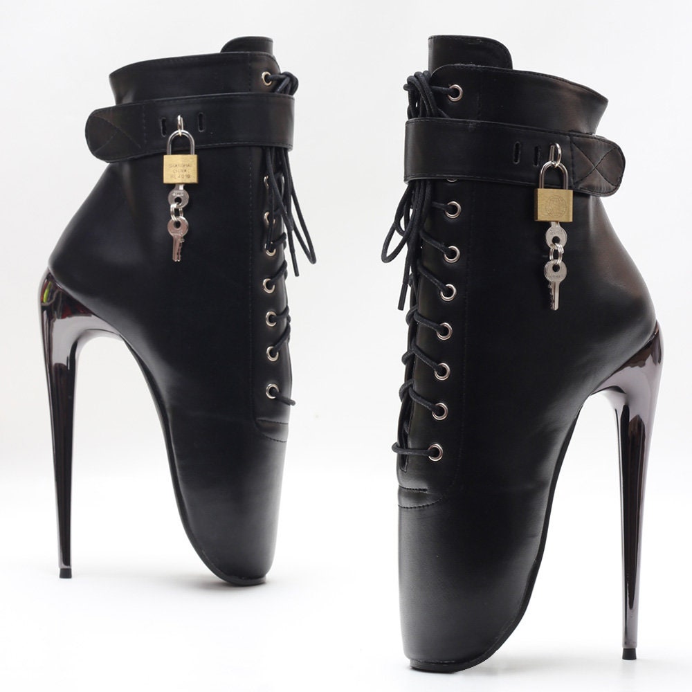 Fetish Latex Wang Sexy BDSM Bondage Domination Queen Imprisonment High Heel Boots Patent Leather ...