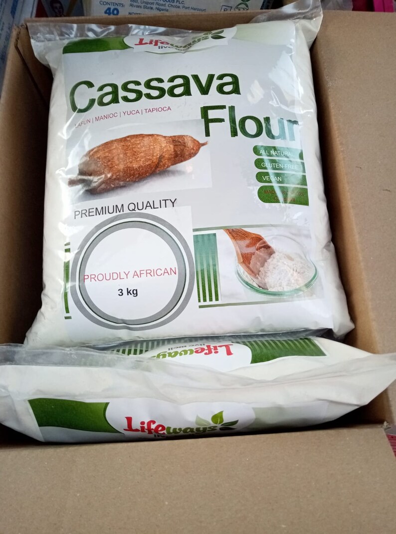 Cassava Flour Tapioca Fufu Cassava Starch Gluten Free Etsy