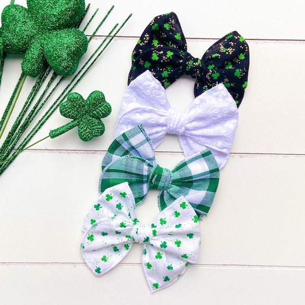 St Patricks Day Bow - Etsy