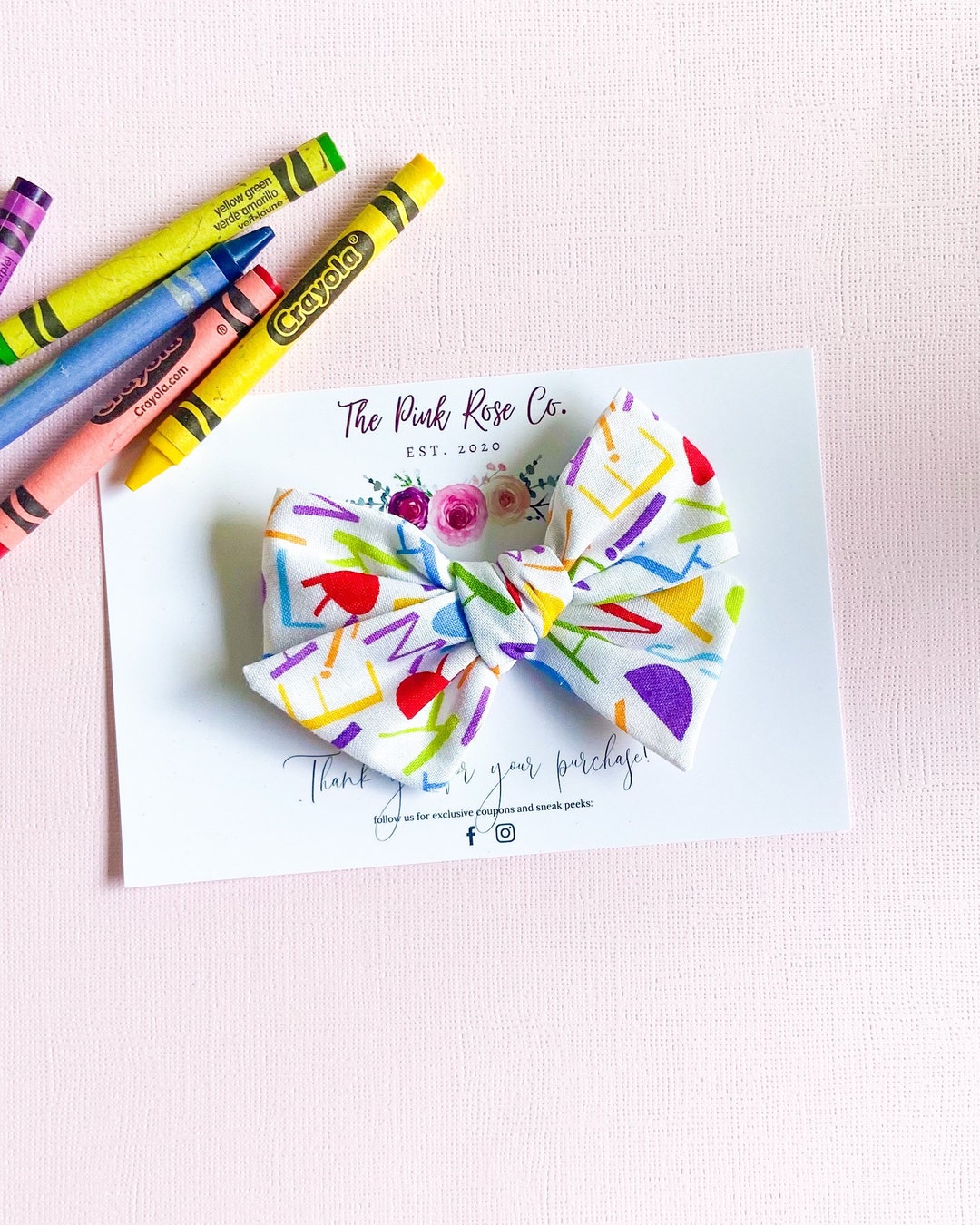 Alphabet Bow Back to School Pinwheel Bows Pinwheel Bows on - Etsy