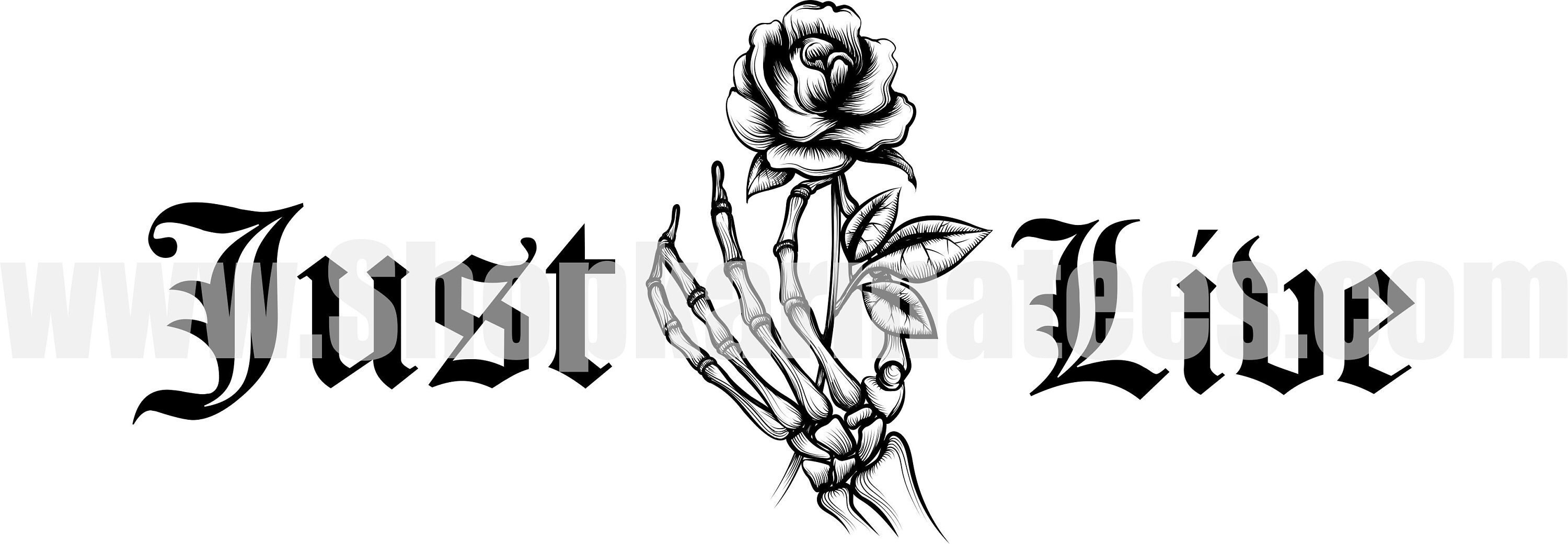 Just Live SVG PNG EPS | Etsy