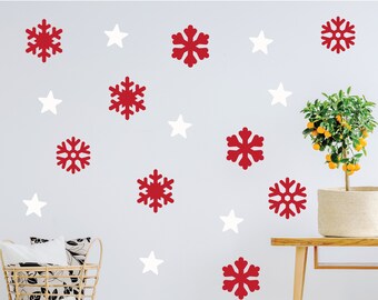 Snowflake Wall Decal | Etsy