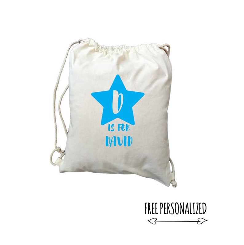 Personalized Bag Cotton Bag Drawstring Backpack Boys and Girls Bag 100 ...