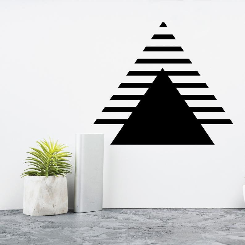 Triangle Wall Decals Boho Wall Decals Wall Decor Geometric - Etsy