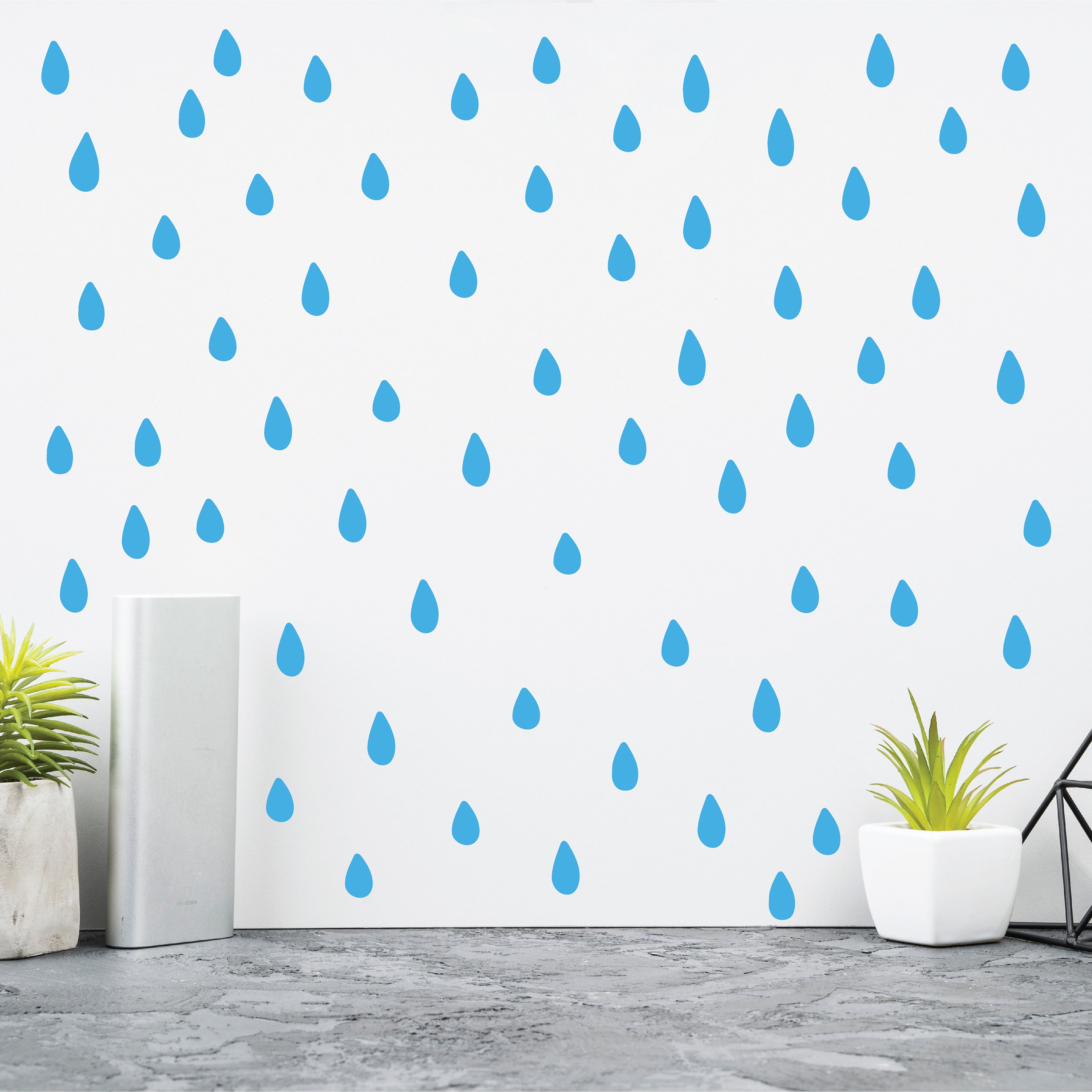 Modern Raindrop Wall Decals Nursery Decals Rain Wall - Etsy