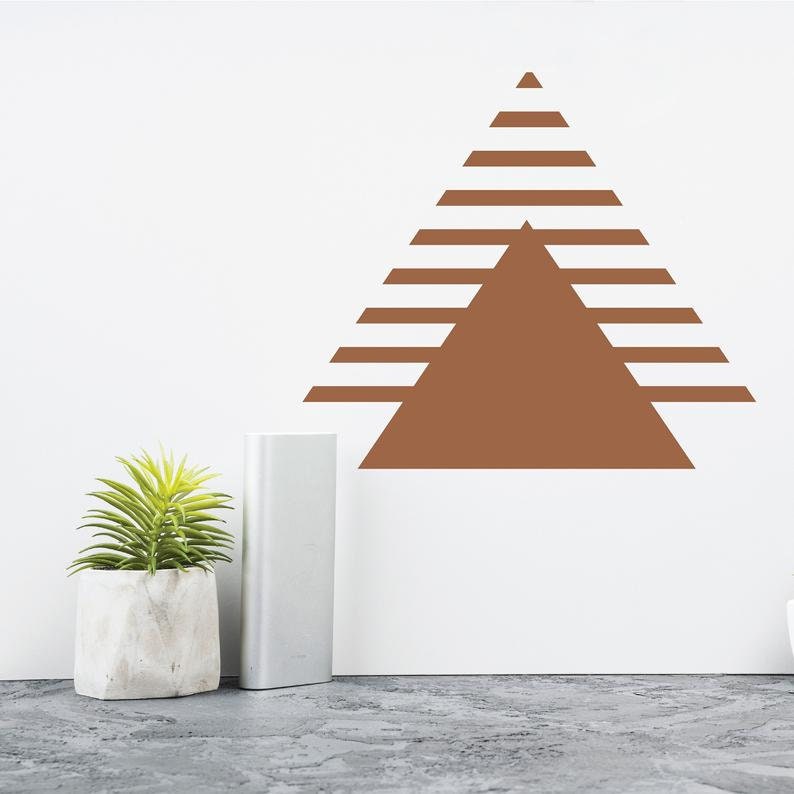 Triangle Wall Decals Boho Wall Decals Wall Decor Geometric - Etsy