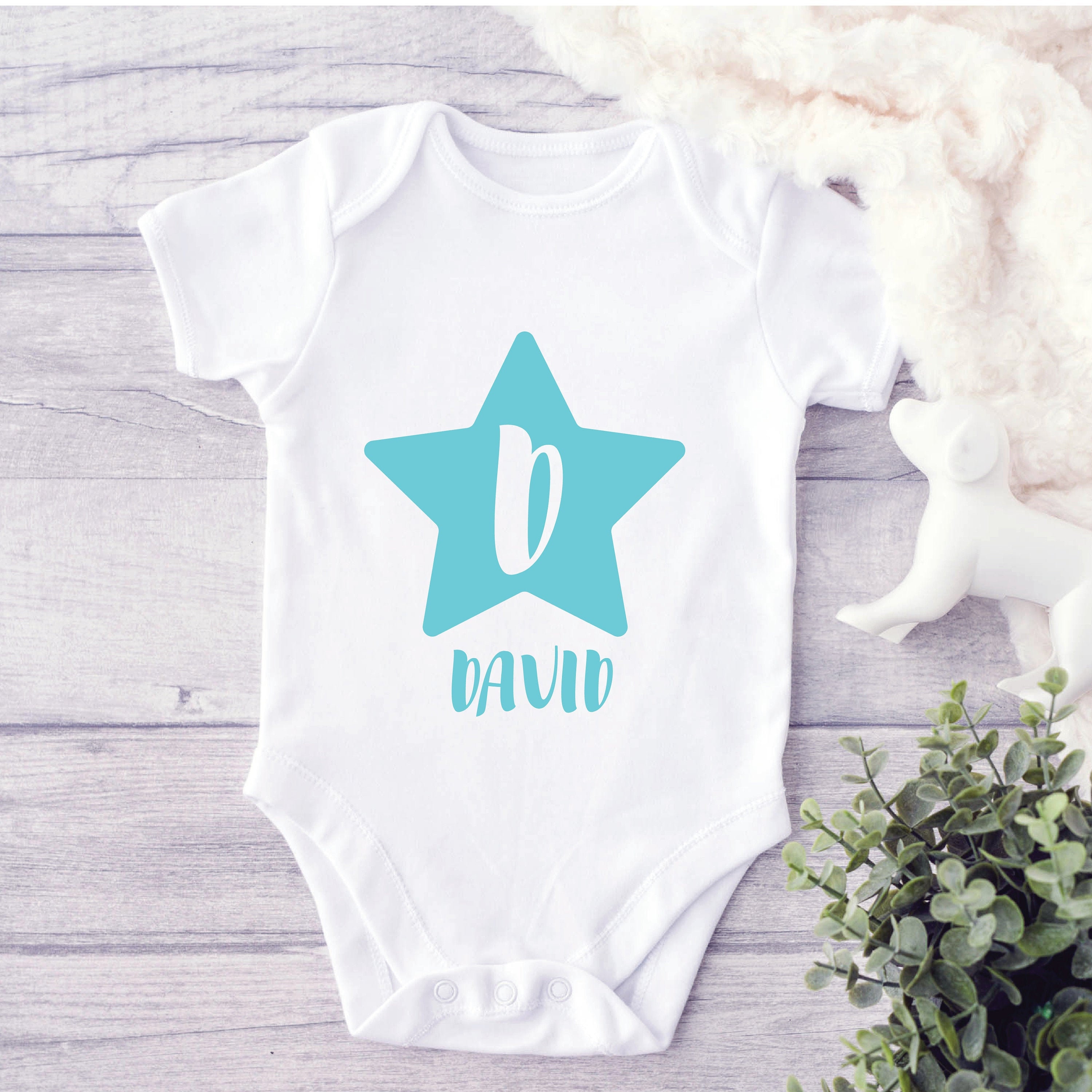 Personalisierter Baby Body mit Stern Benutzerdefinierter Body - Etsy.de