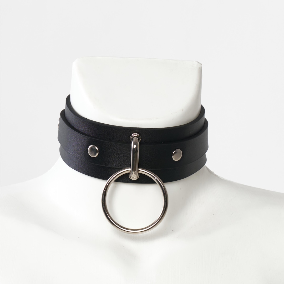 O Ring Collar, Collar for Sub, Leather Choker O Ring, Leather Collar ...