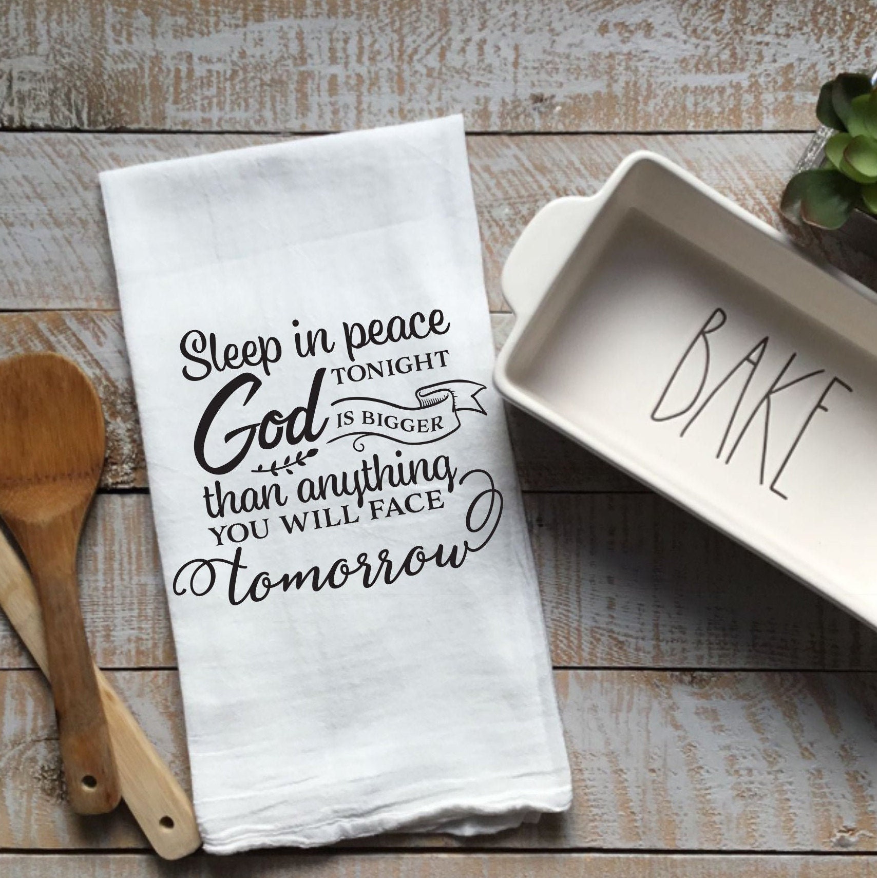 FLOUR SACK TOWELS Bible Verse Tea Towels Christian Style Tea Towels ...