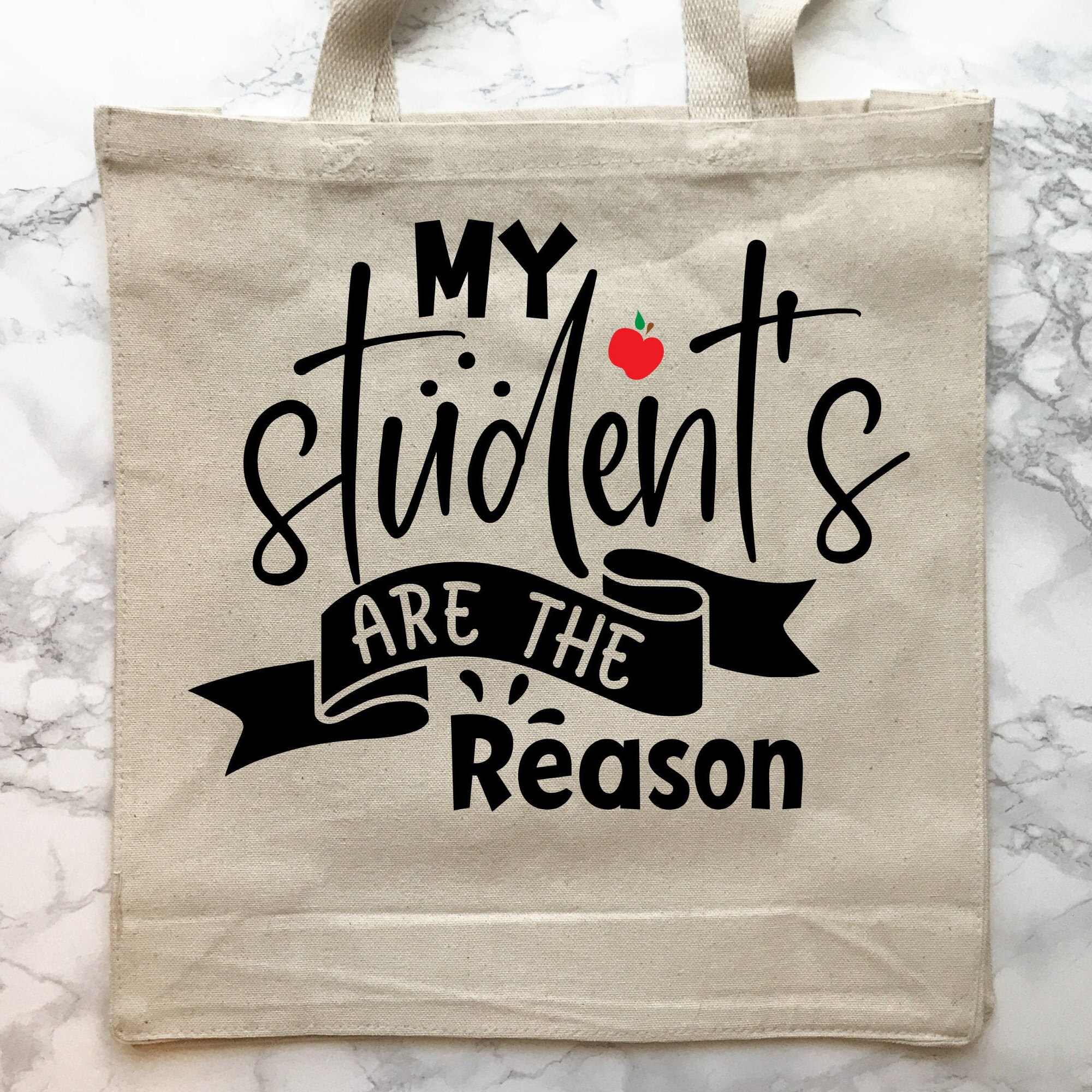 TOTE BAGS TEACHER Theme Canvas Tote Bags Cotton Teacher Design Tote ...