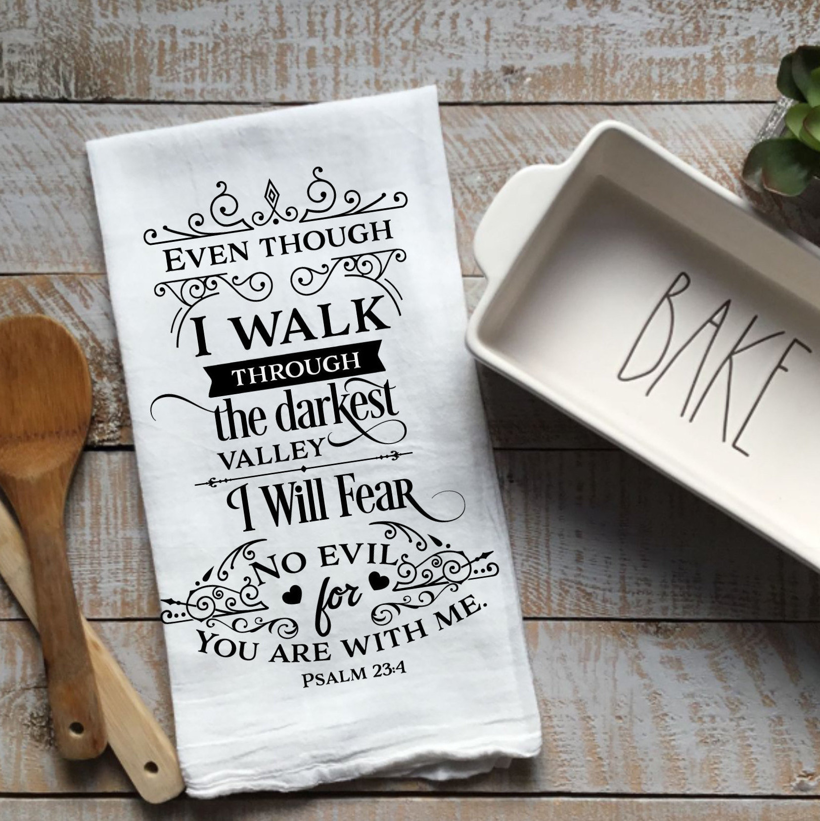 FLOUR SACK TOWELS Bible Verse Tea Towels Christian Style Tea Towels ...