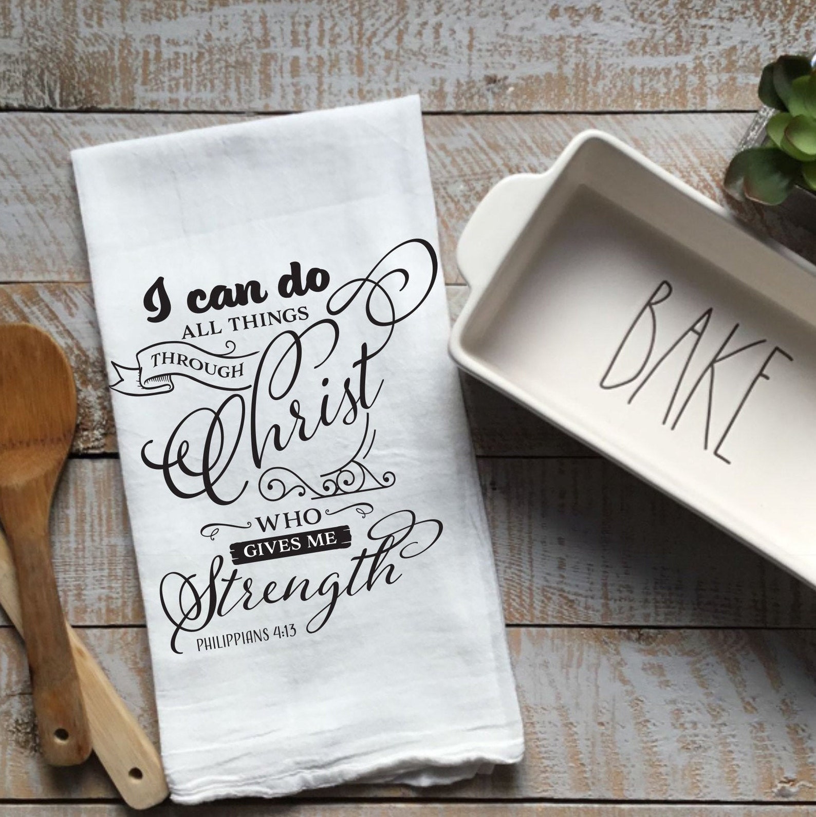 FLOUR SACK TOWELS Bible Verse Tea Towels Christian Style Tea Towels ...