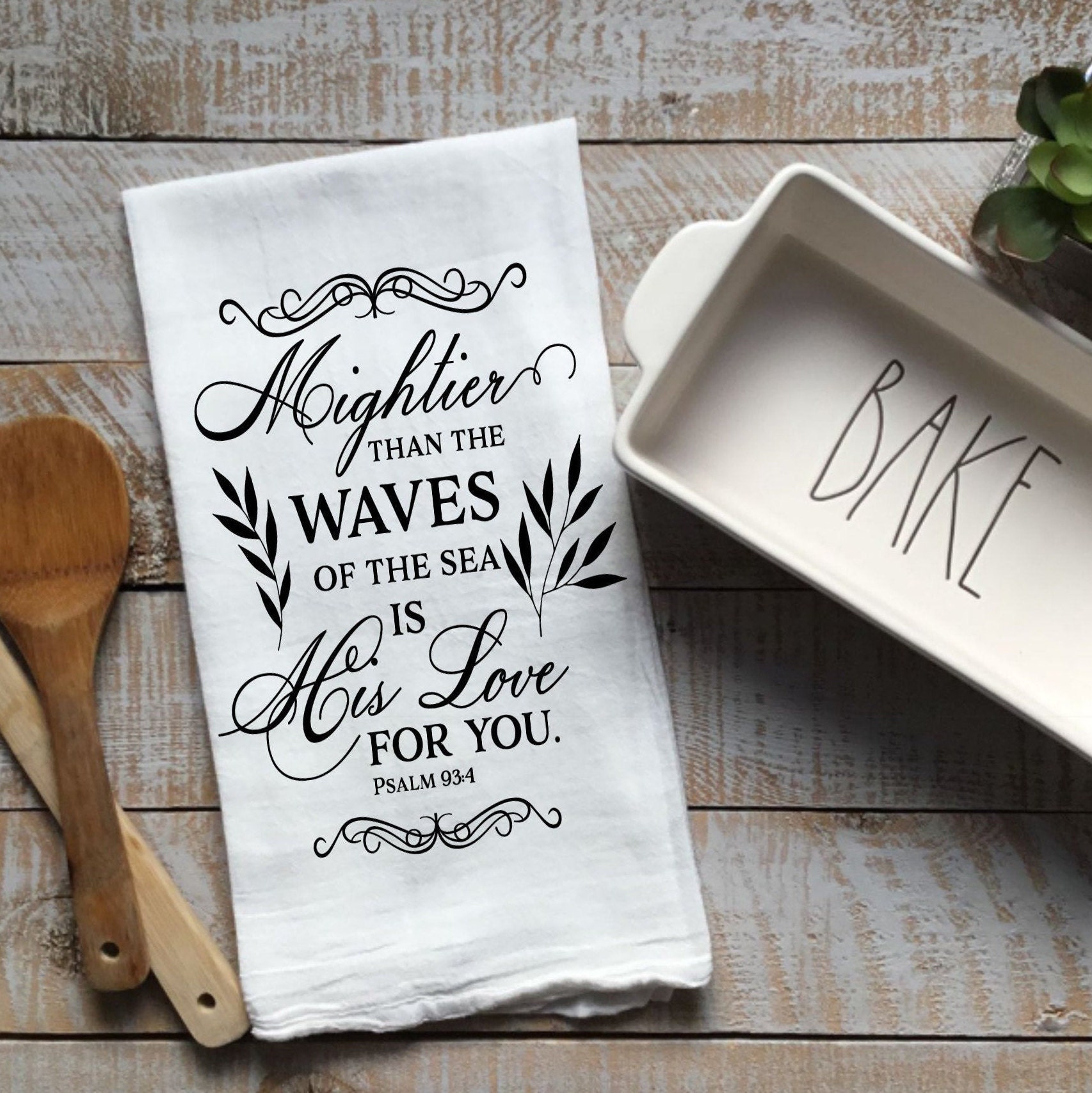 FLOUR SACK TOWELS Bible Verse Tea Towels Christian Style Tea Towels ...