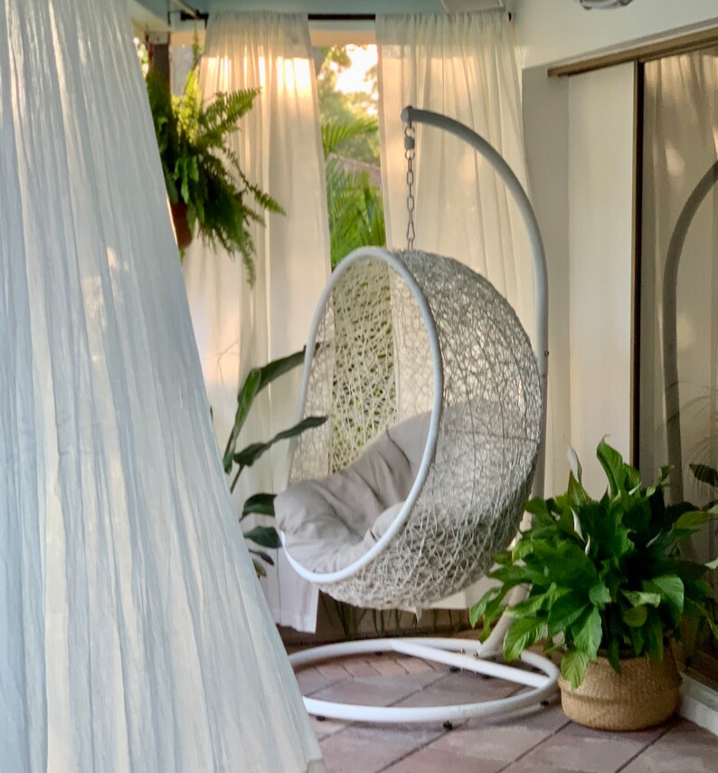 Swing Outdoor Patio Lounge Chair's Cushion Linen Cover. - Etsy