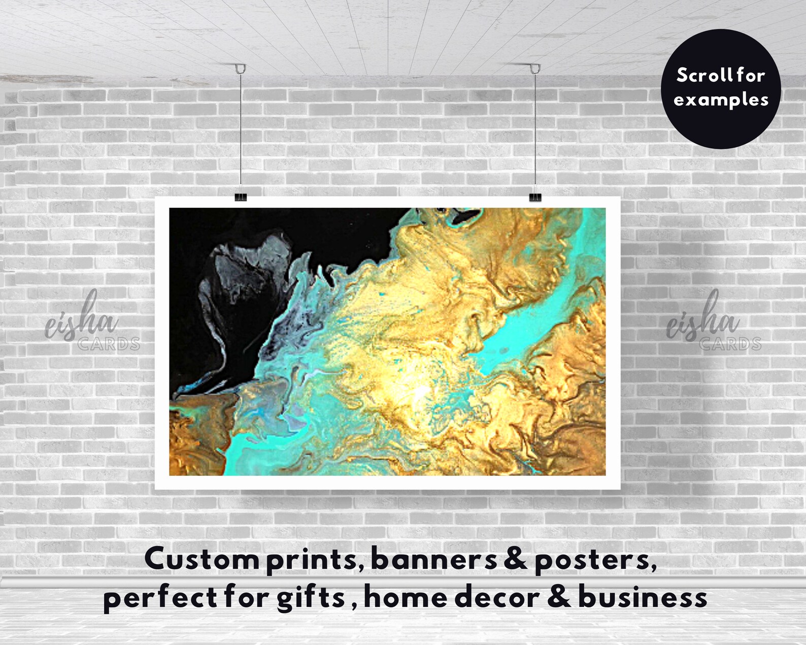 Wall Print or Home Decor Banner/ Poster Custom Design | Etsy