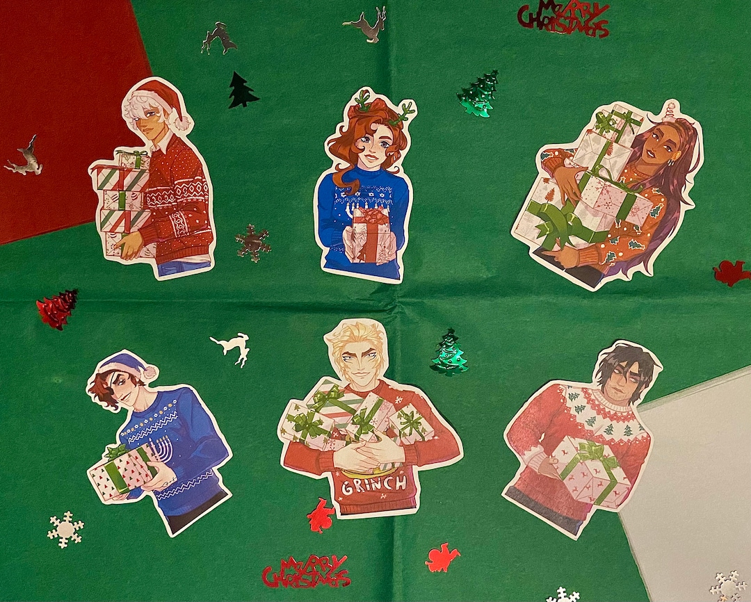 The Arcana: Christmas Stickers - Etsy