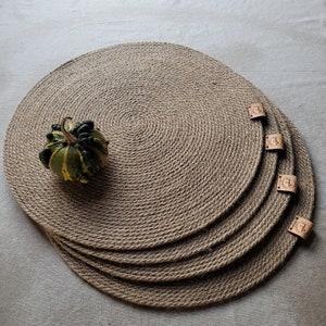 Natural Jute Placemats - Decorative Table Setting Placemats for ...